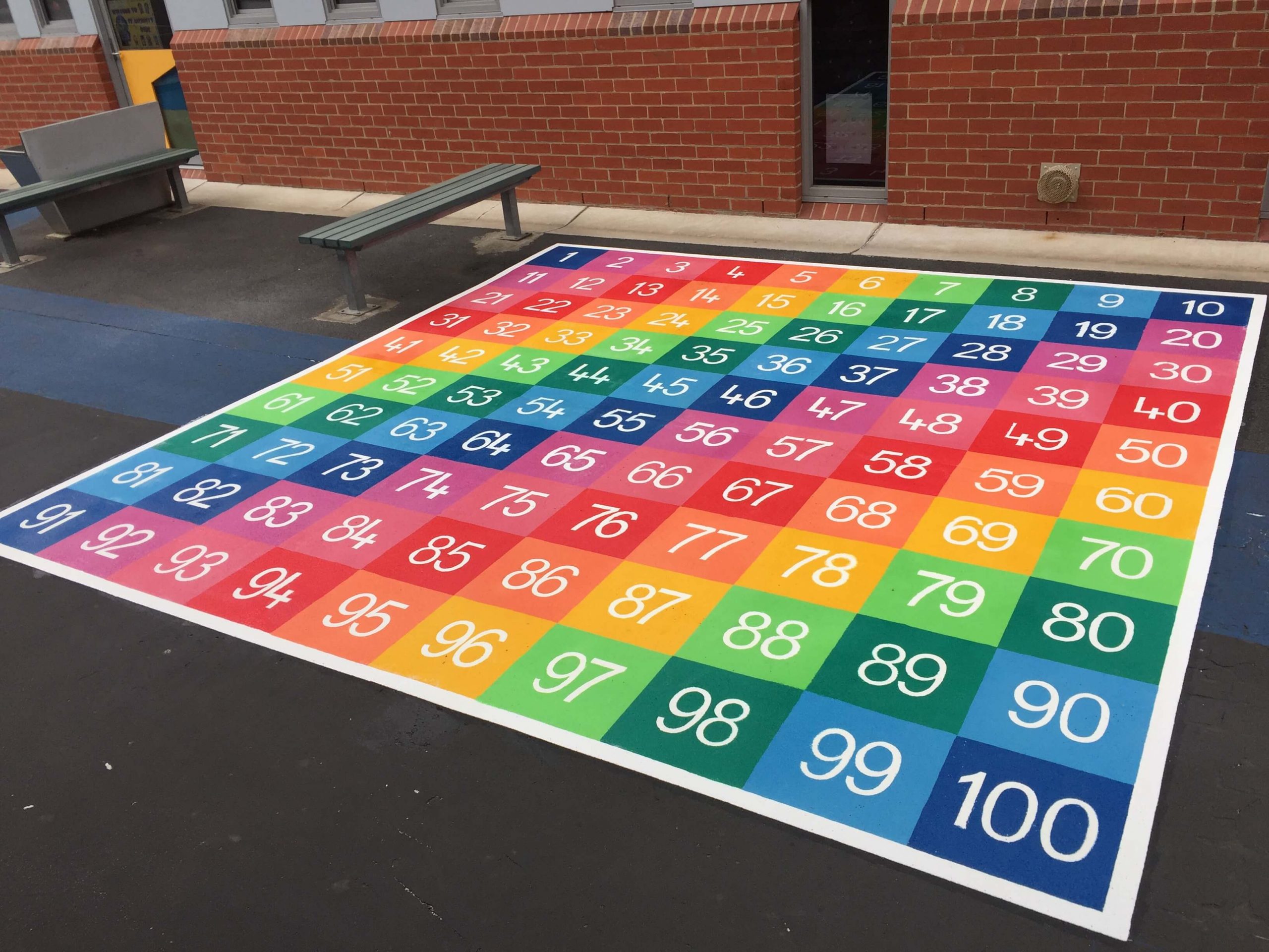 Number Grid 1 100 Large Full Solid EduMarking